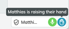 The raise hand feature, how does it work? – Support : Vectera