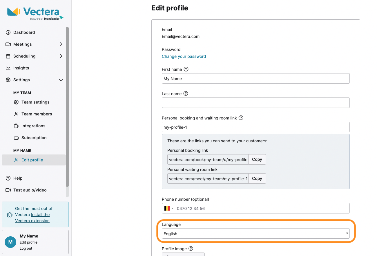 How to translate the dashboard? – Support : Vectera